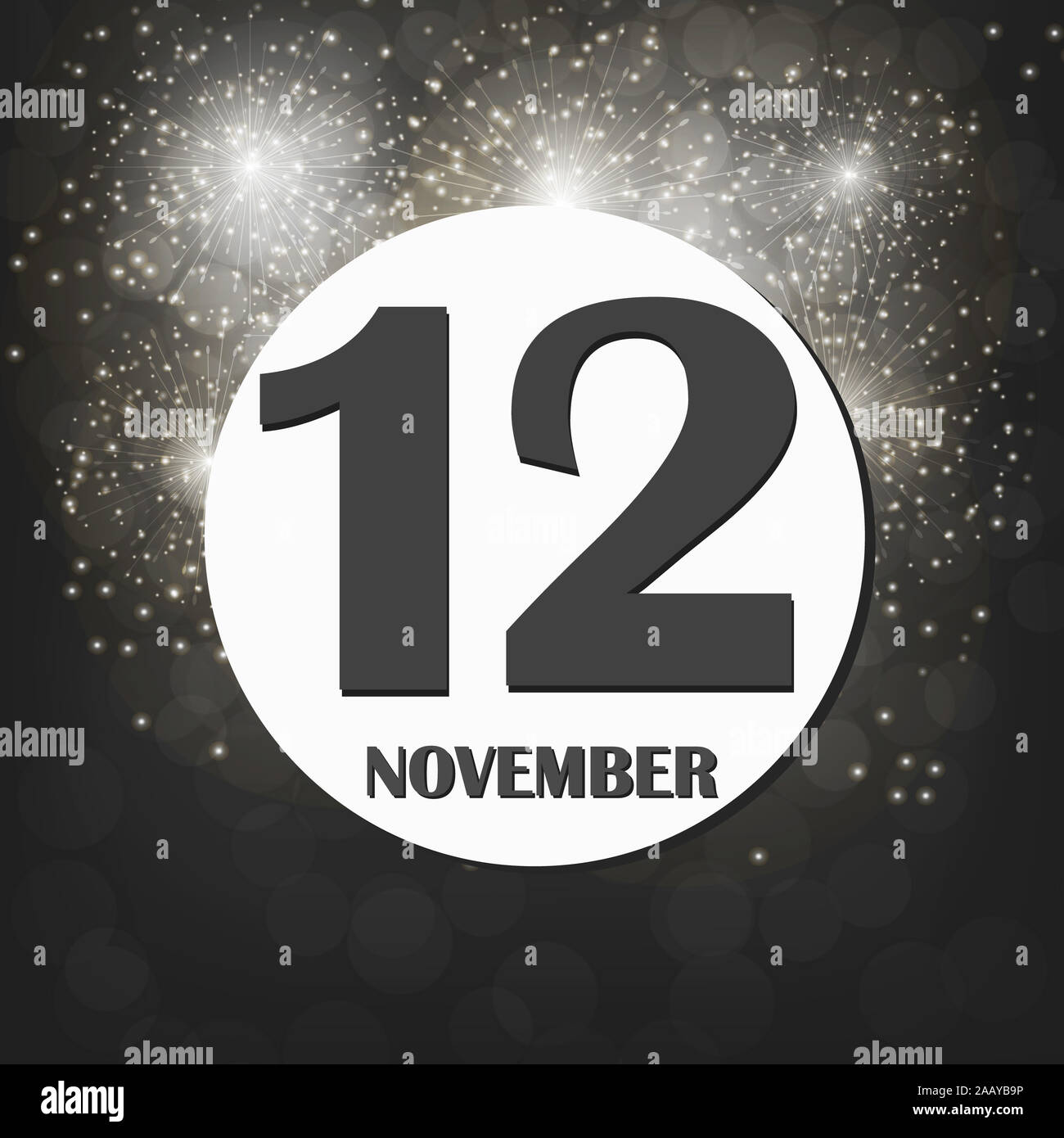 November 12 icon. For planning important day. Banner for holidays and ...