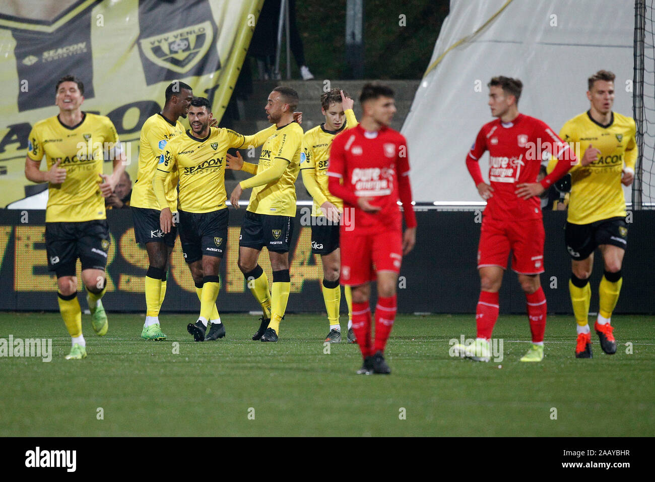 Venlo, Netherlands. 24th Nov, 2019. VENLO, VVV Venlo - FC Twente, 24-11 ...