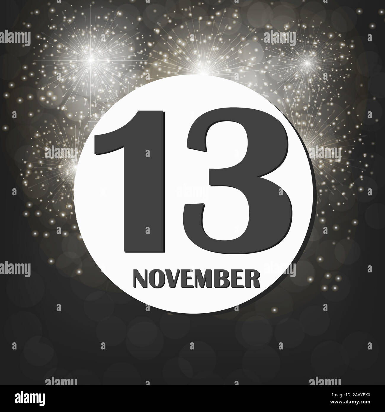 November 13 icon. For planning important day. Banner for holidays and ...