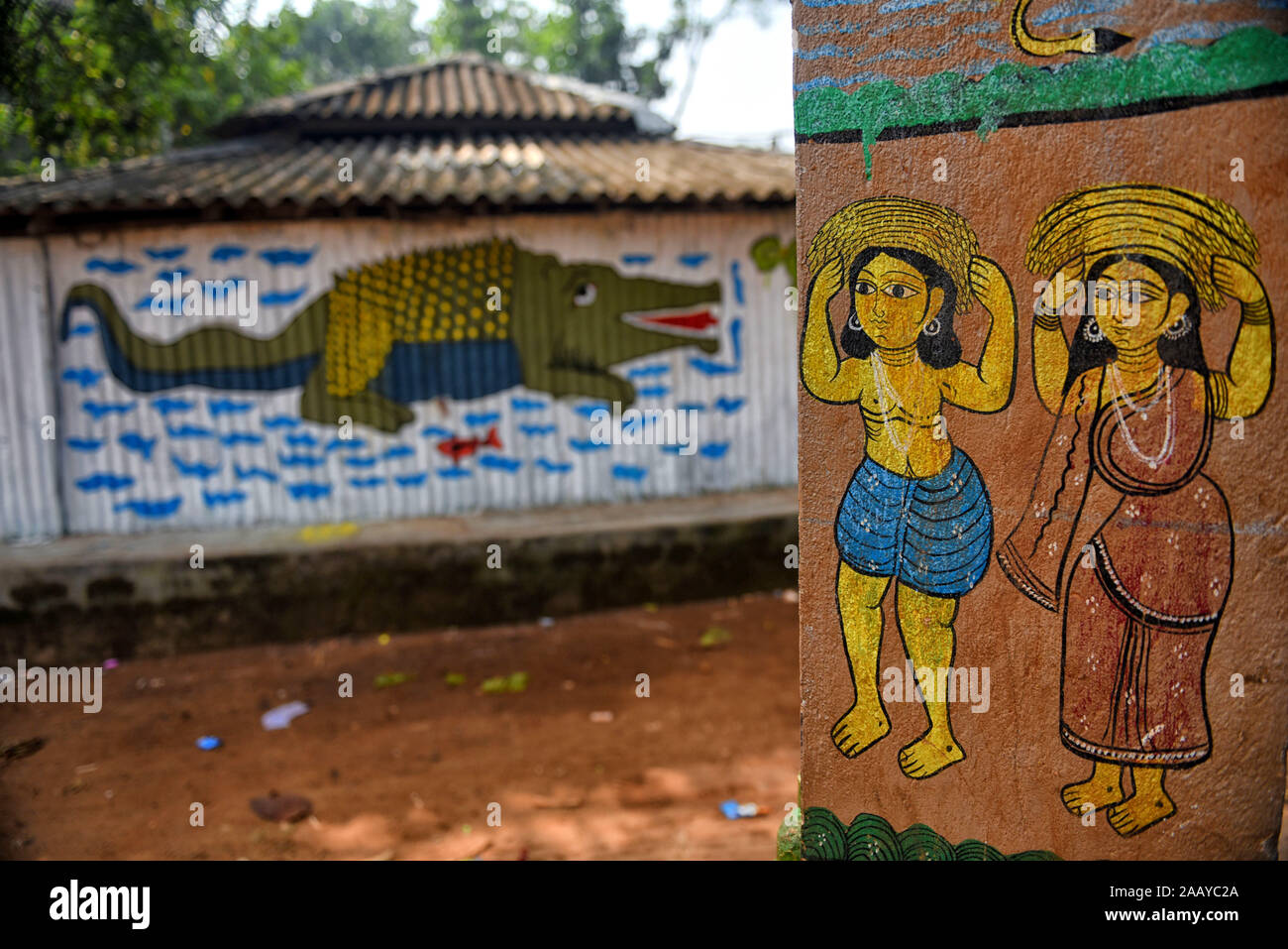 Pingla, West Bengal, India. 23rd Nov, 2019. Patachitra the Ancient Art ...