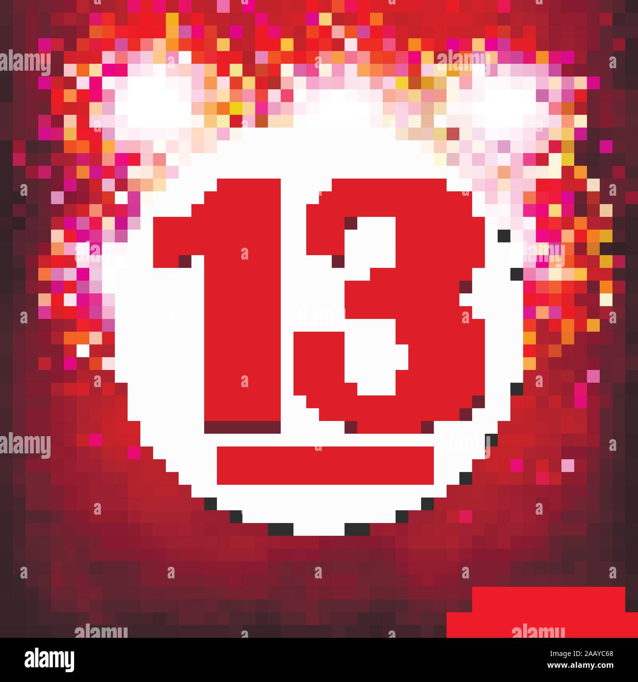 November 13 icon. For planning important day. Banner for holidays and ...