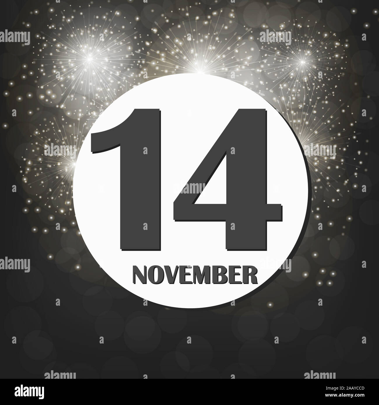 November 14 icon. For planning important day. Banner for holidays and ...