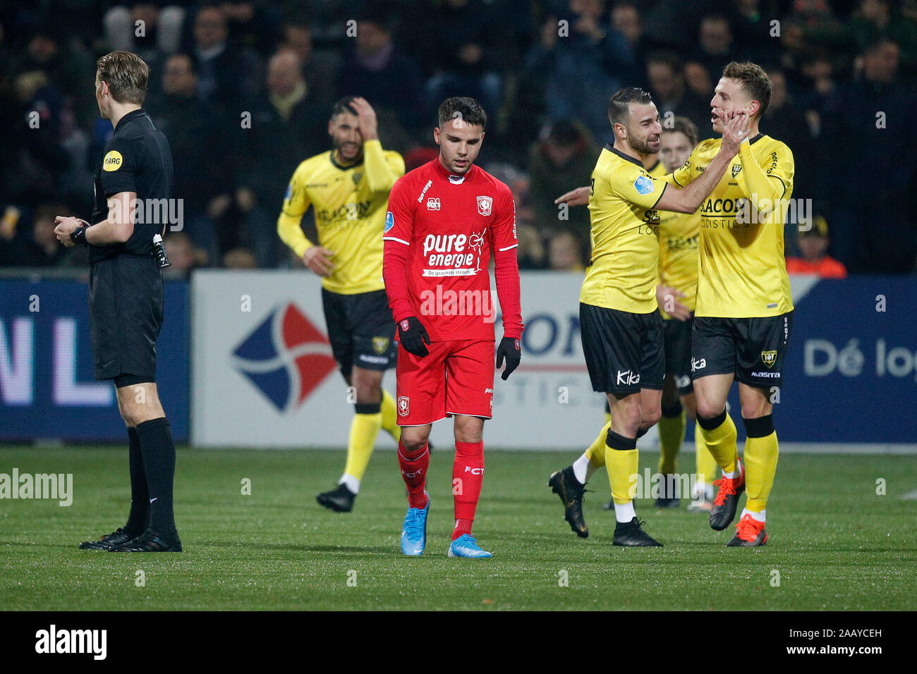 Venlo, Netherlands. 24th Nov, 2019. VENLO, VVV Venlo - FC Twente, 24-11 ...