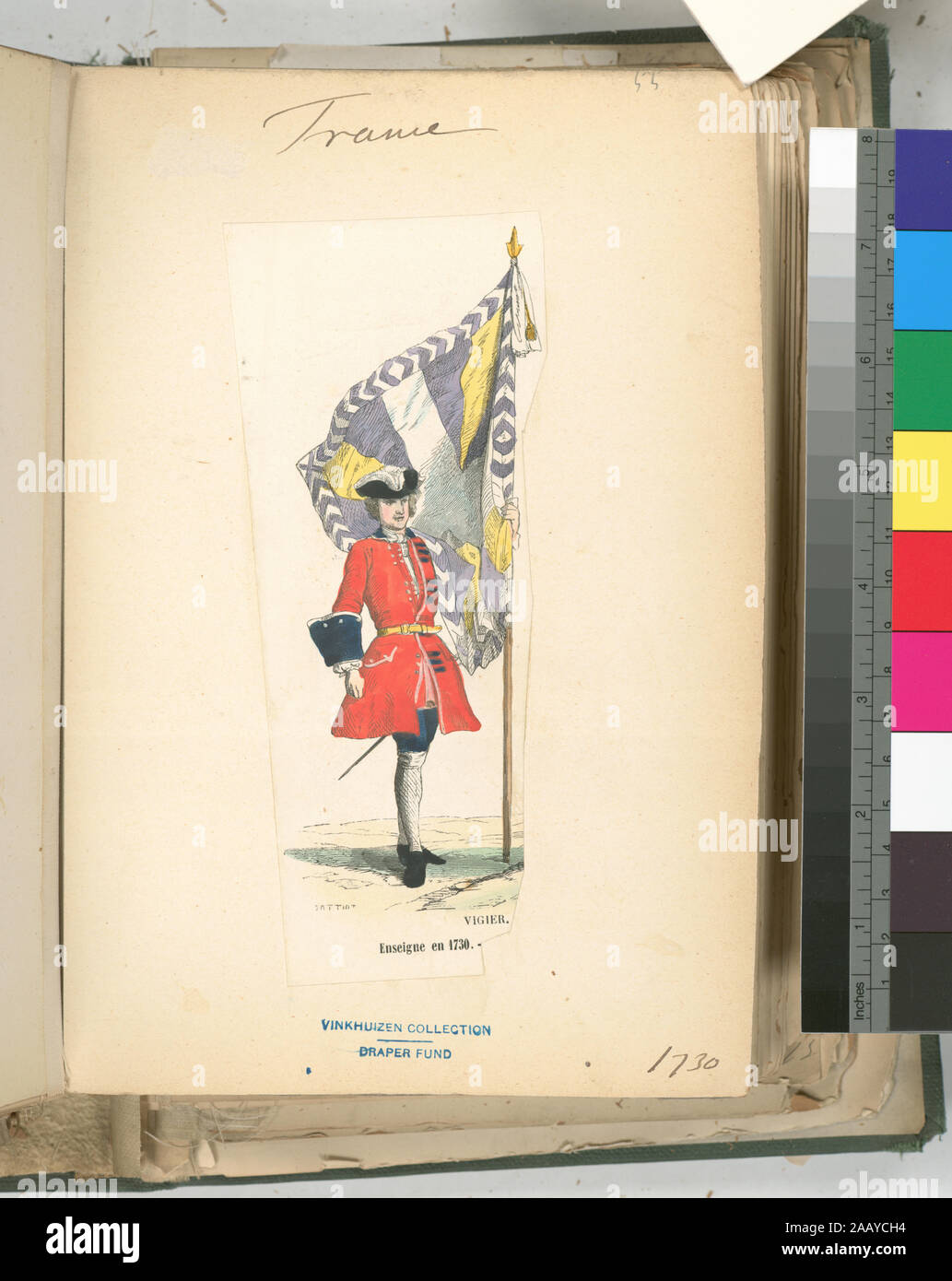 Soldier of France 1724-1740 Louis XV Stock Photo - Alamy