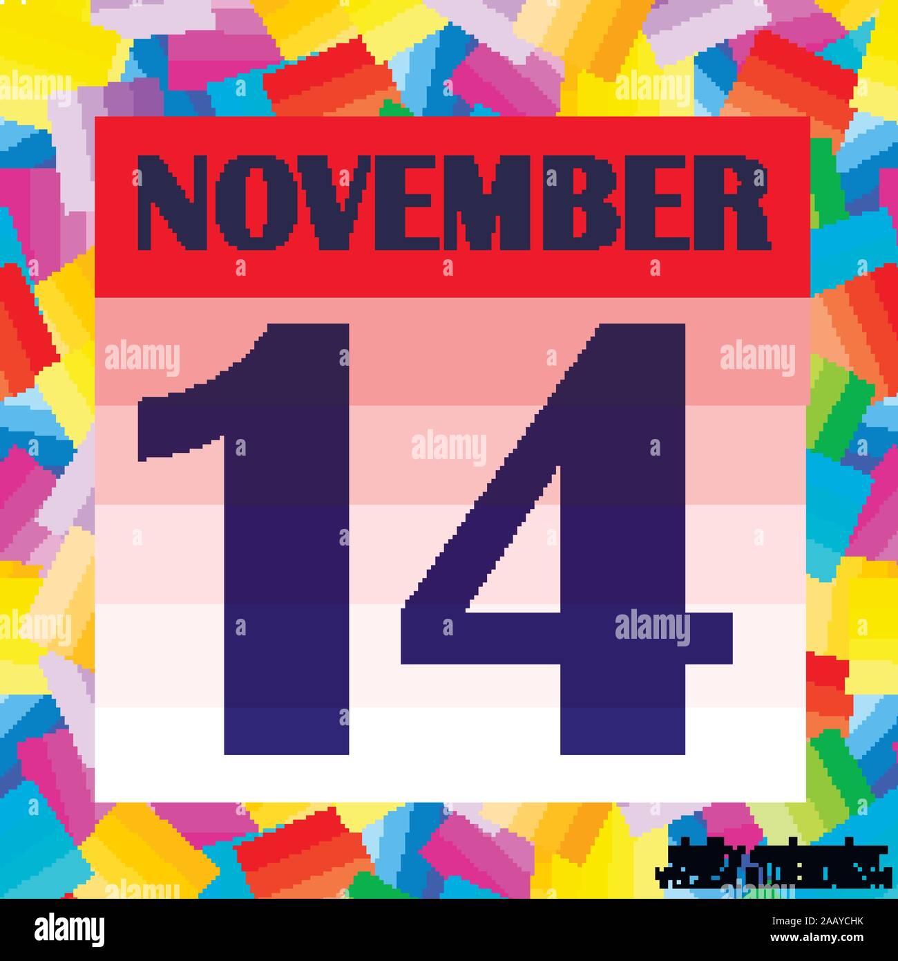 November 14 icon. For planning important day. Banner for holidays and ...