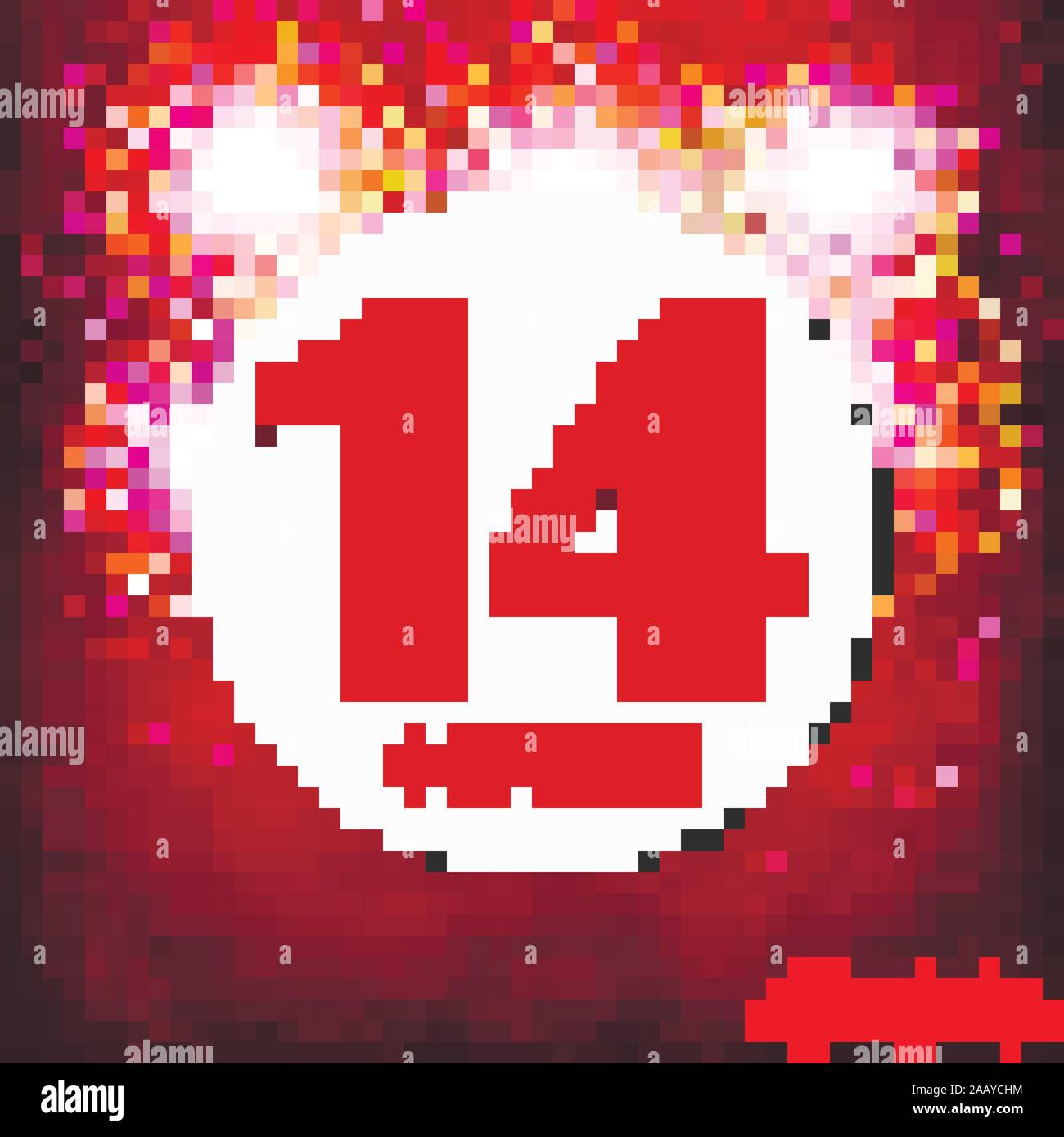 October 14 icon. For planning important day. Banner for holidays and ...