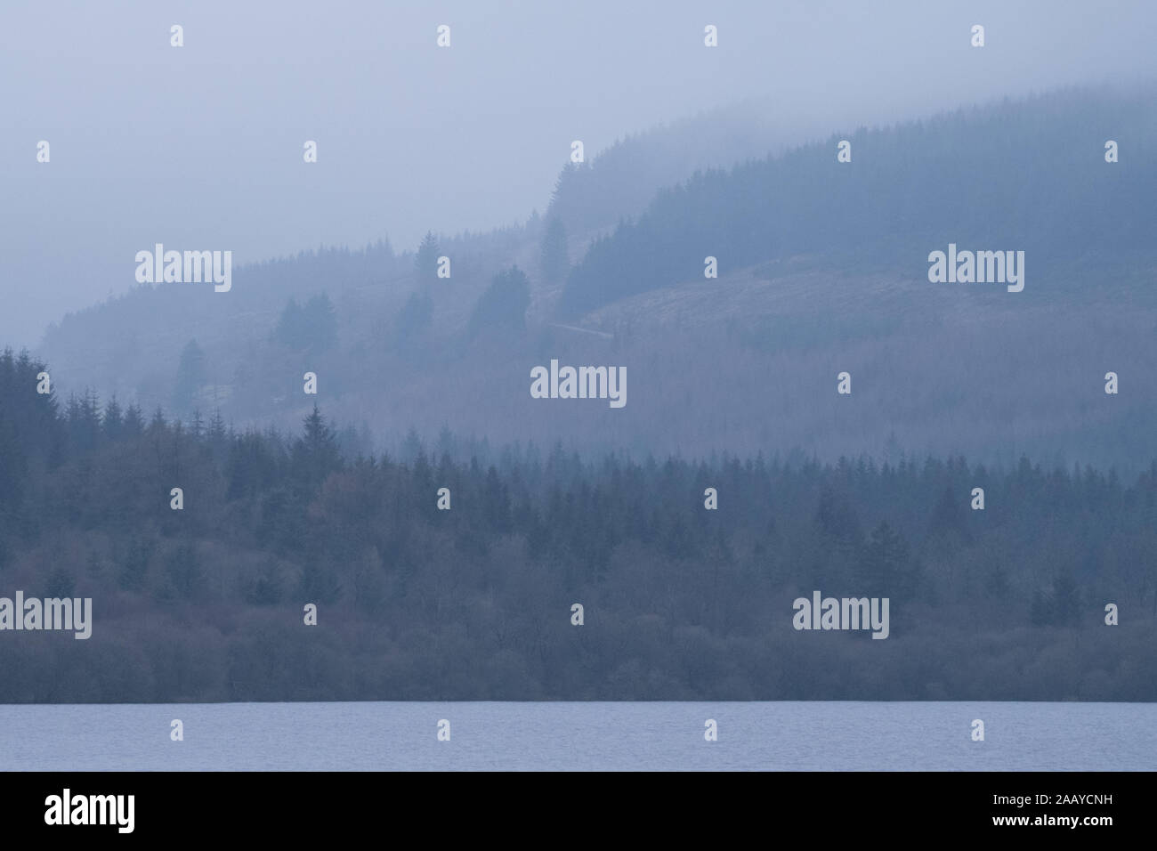 Pontsticill Reservoir, Merthyr Tydfil, South Wales, UK. 24 November ...