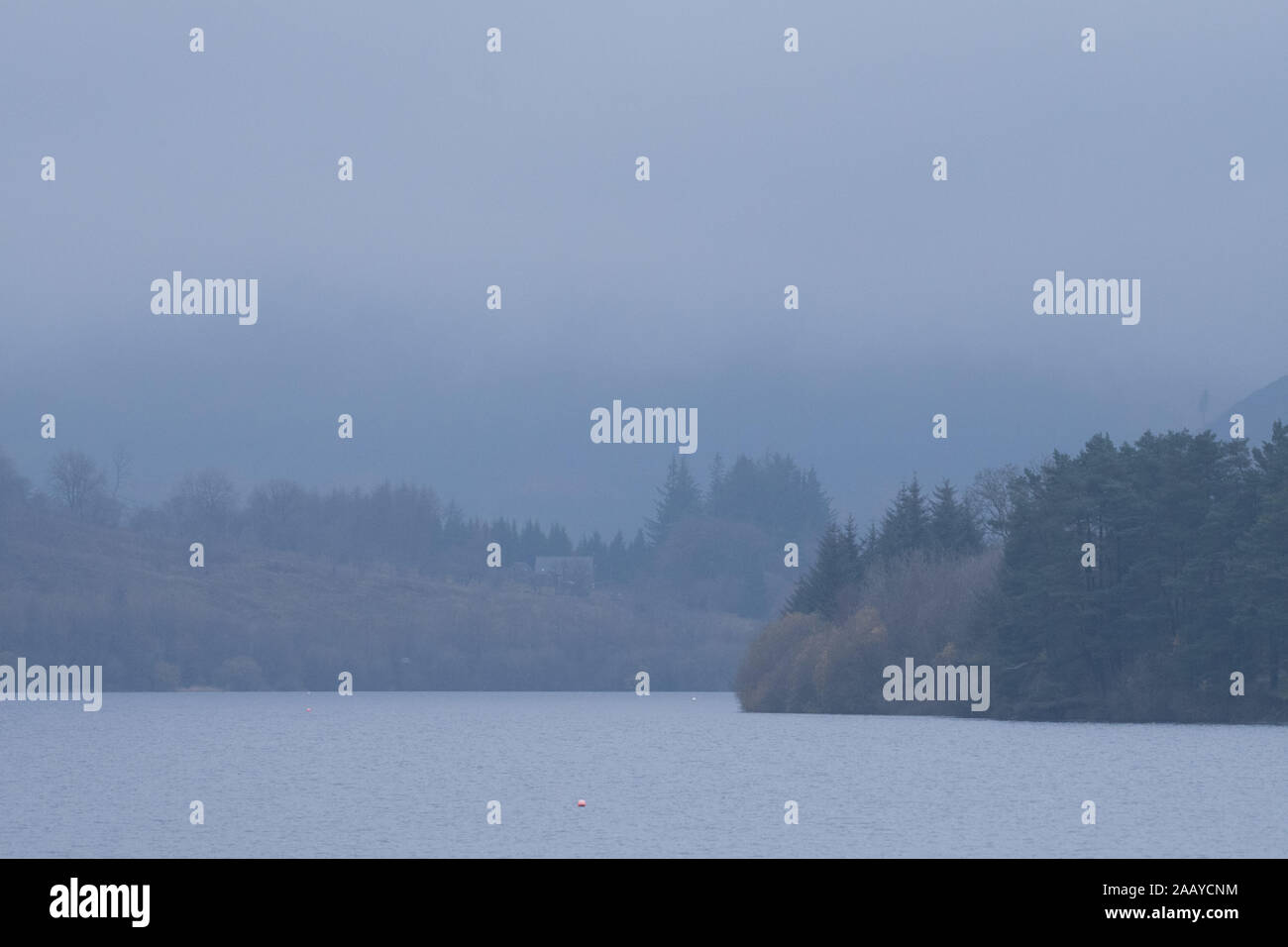 Pontsticill Reservoir, Merthyr Tydfil, South Wales, UK. 24 November ...