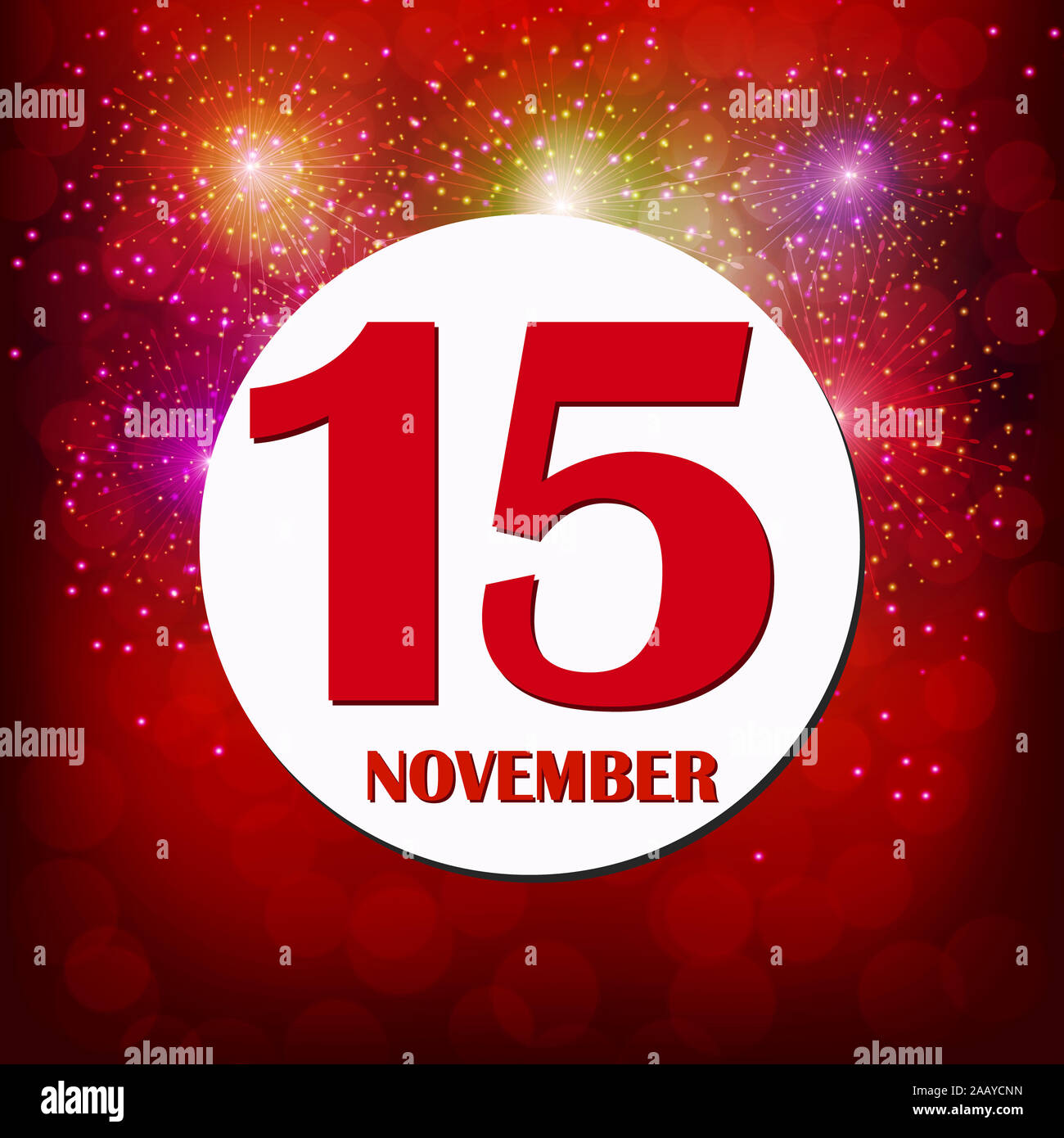 November 15 icon. For planning important day. Banner for holidays and ...