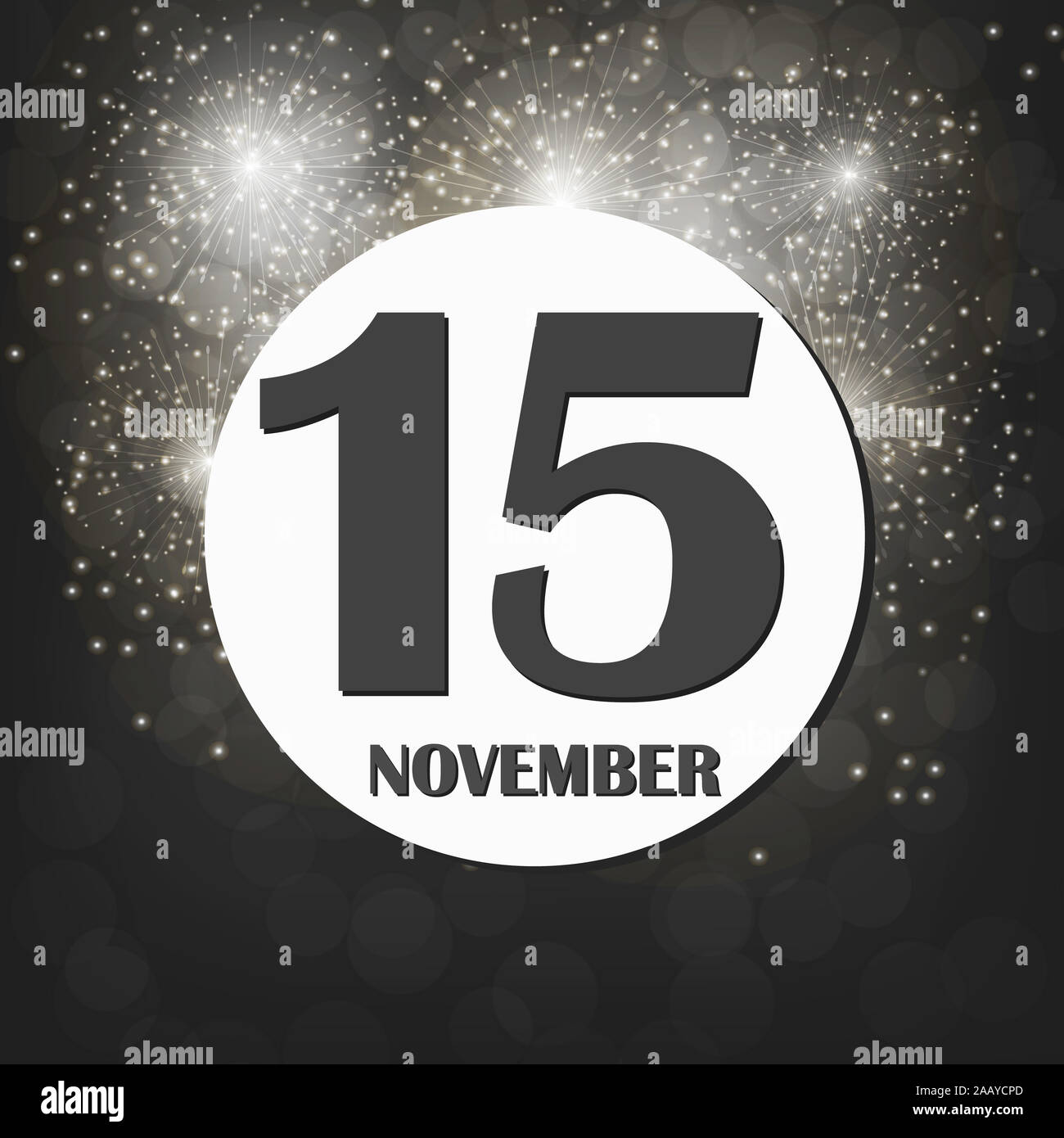 November 15 icon. For planning important day. Banner for holidays and ...