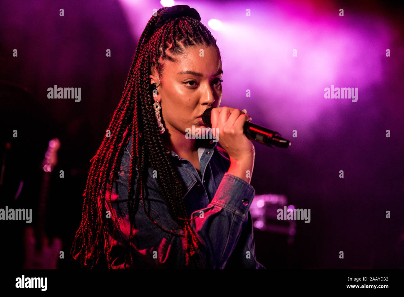 Manchester, UK. 23rd November, 2019. London based R&B singer ...