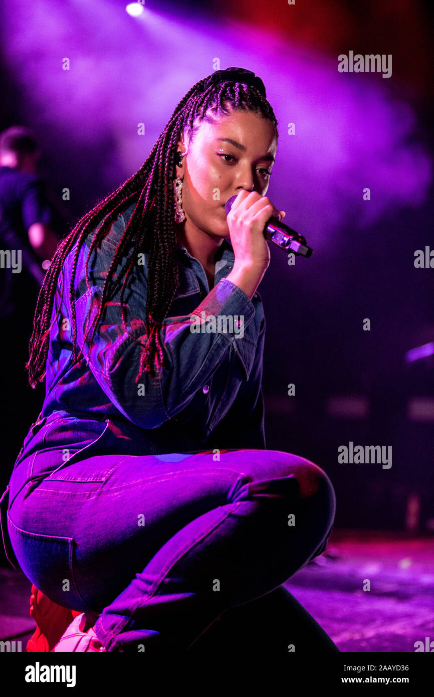 Manchester, UK. 23rd November, 2019. London based R&B singer ...