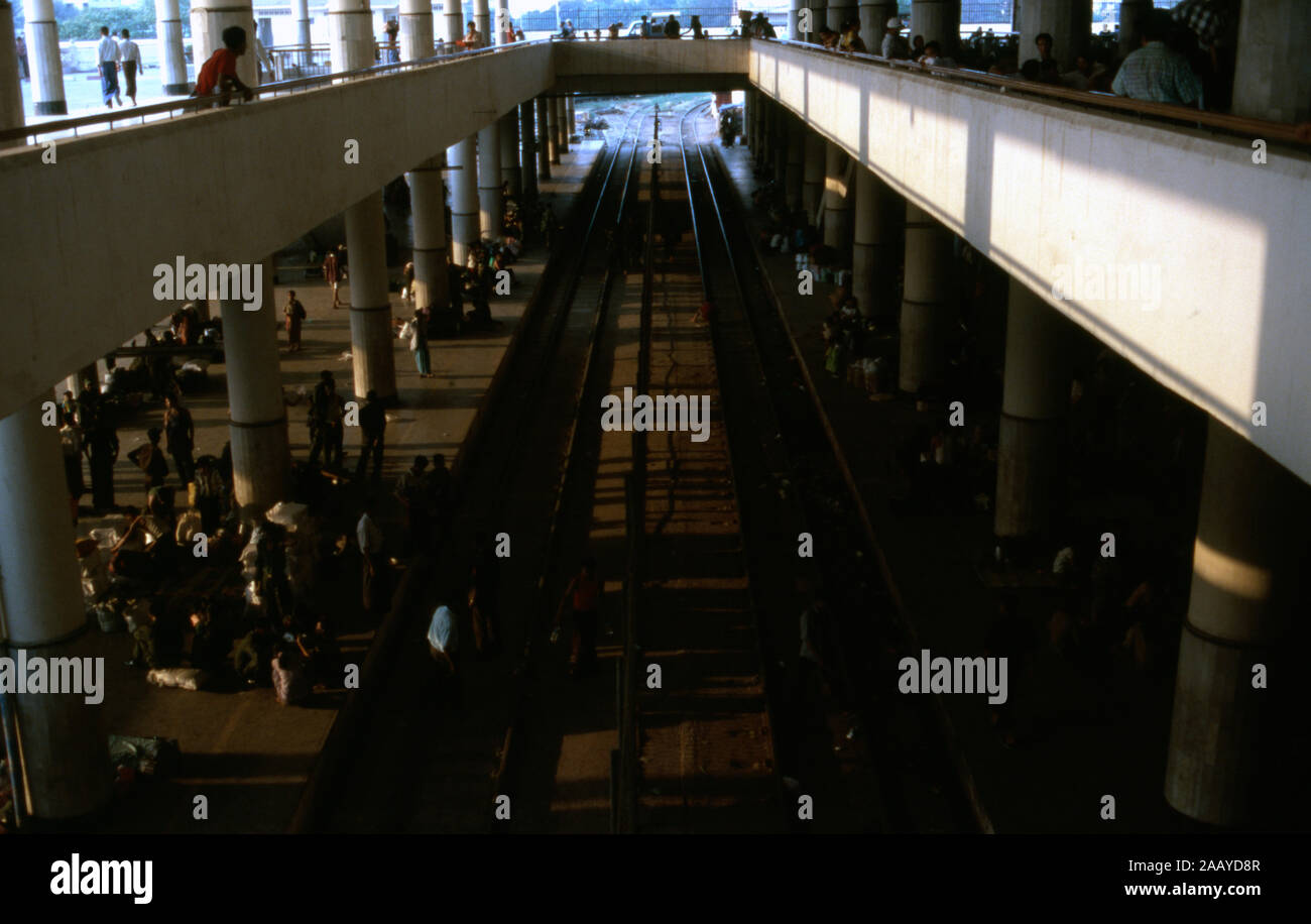 Mandalay train (railway) station, Burma (Myanmar Stock Photo - Alamy