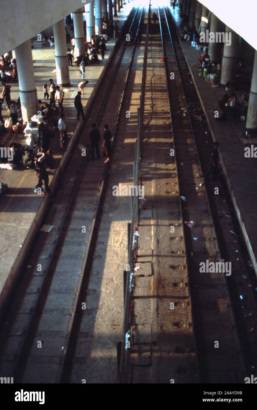 Mandalay train (railway) station, Burma (Myanmar Stock Photo - Alamy