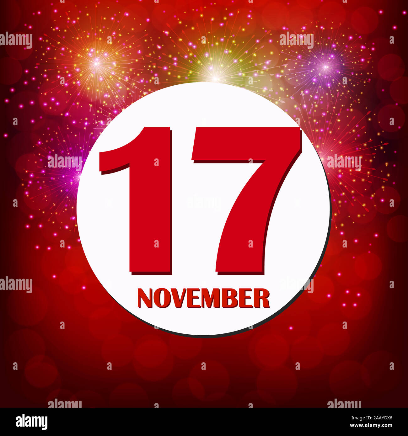 November 17 icon. For planning important day. Banner for holidays and ...