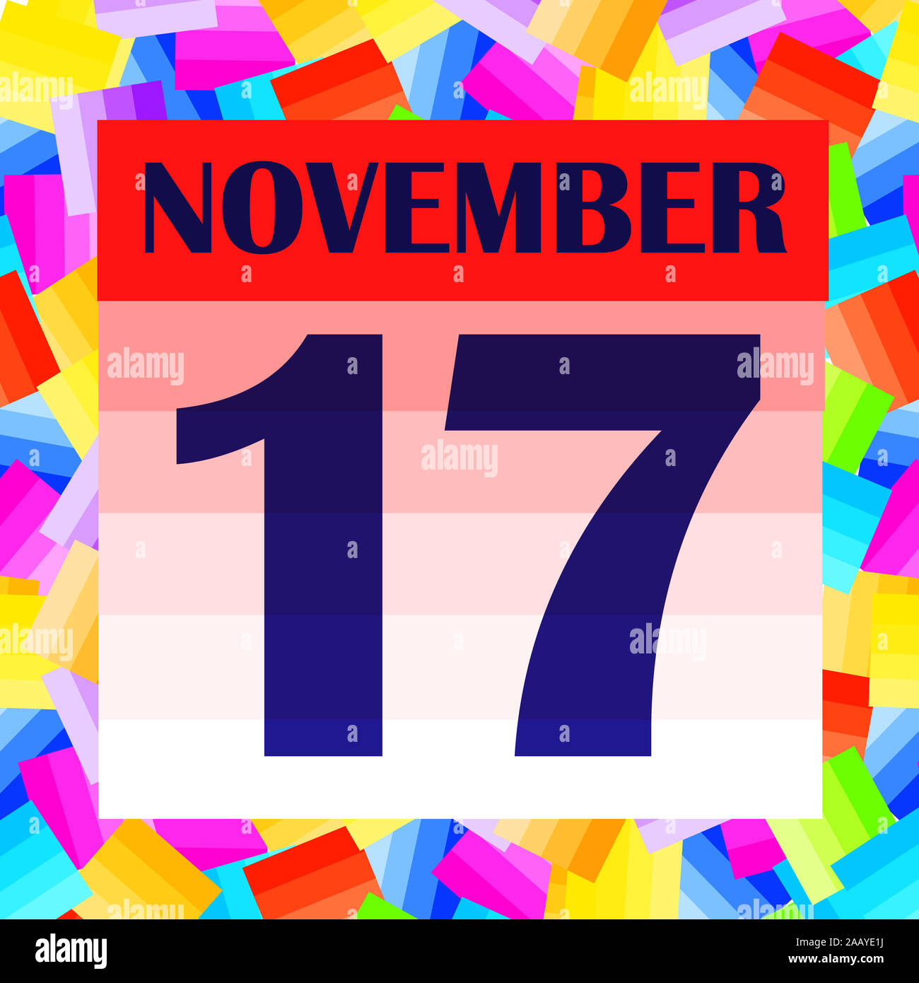 November 17 icon. For planning important day. Banner for holidays and ...