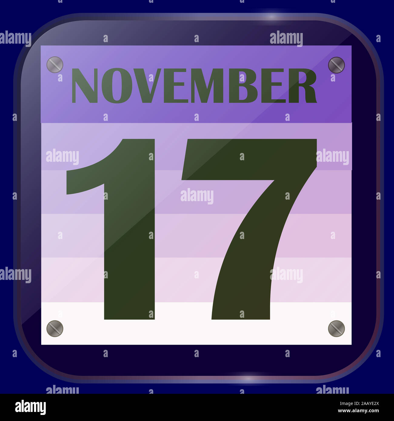 November 17 icon. For planning important day. Banner for holidays and ...