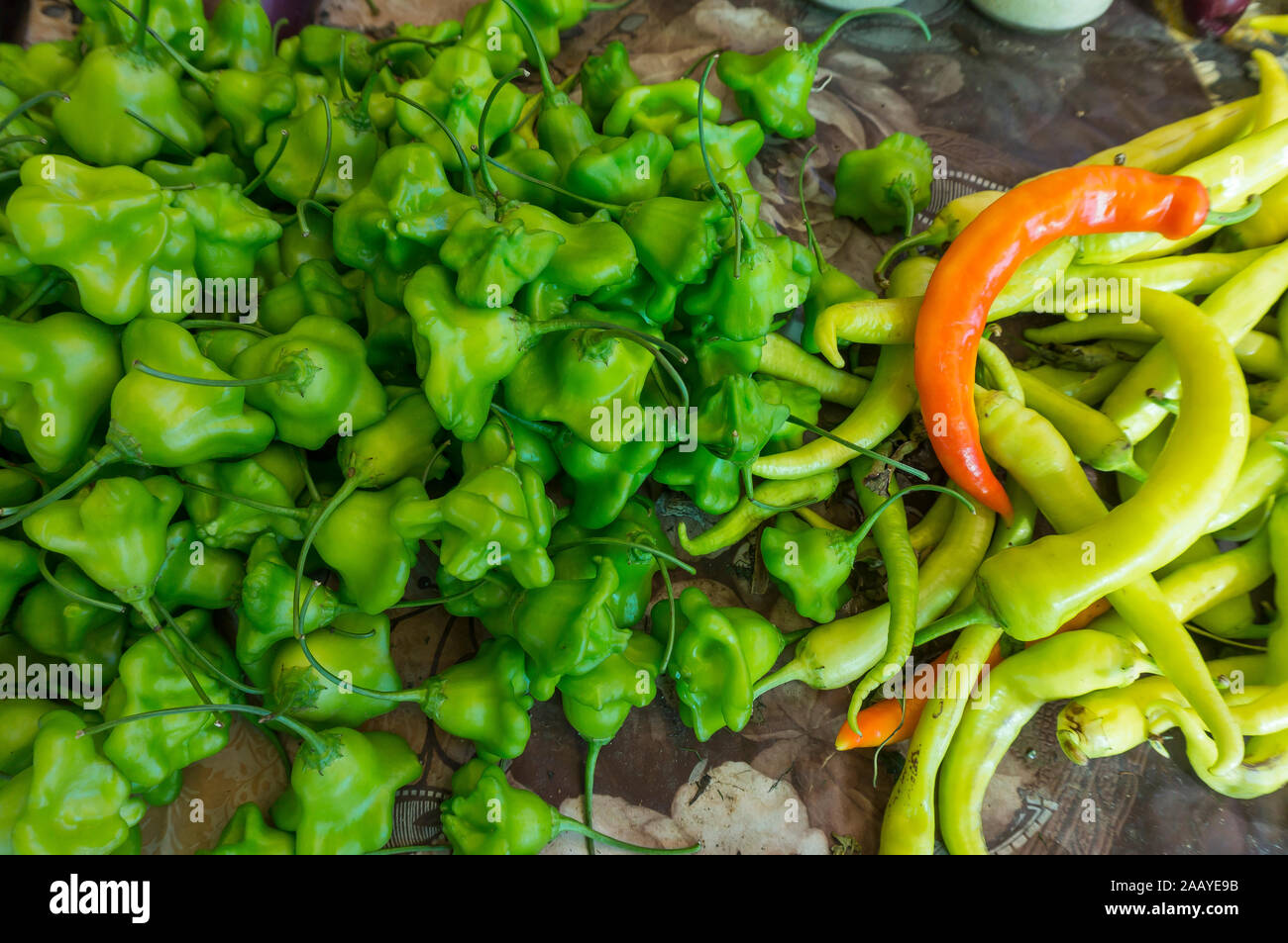 Raw vegetables and fruits background. Healthy organic food concept ...