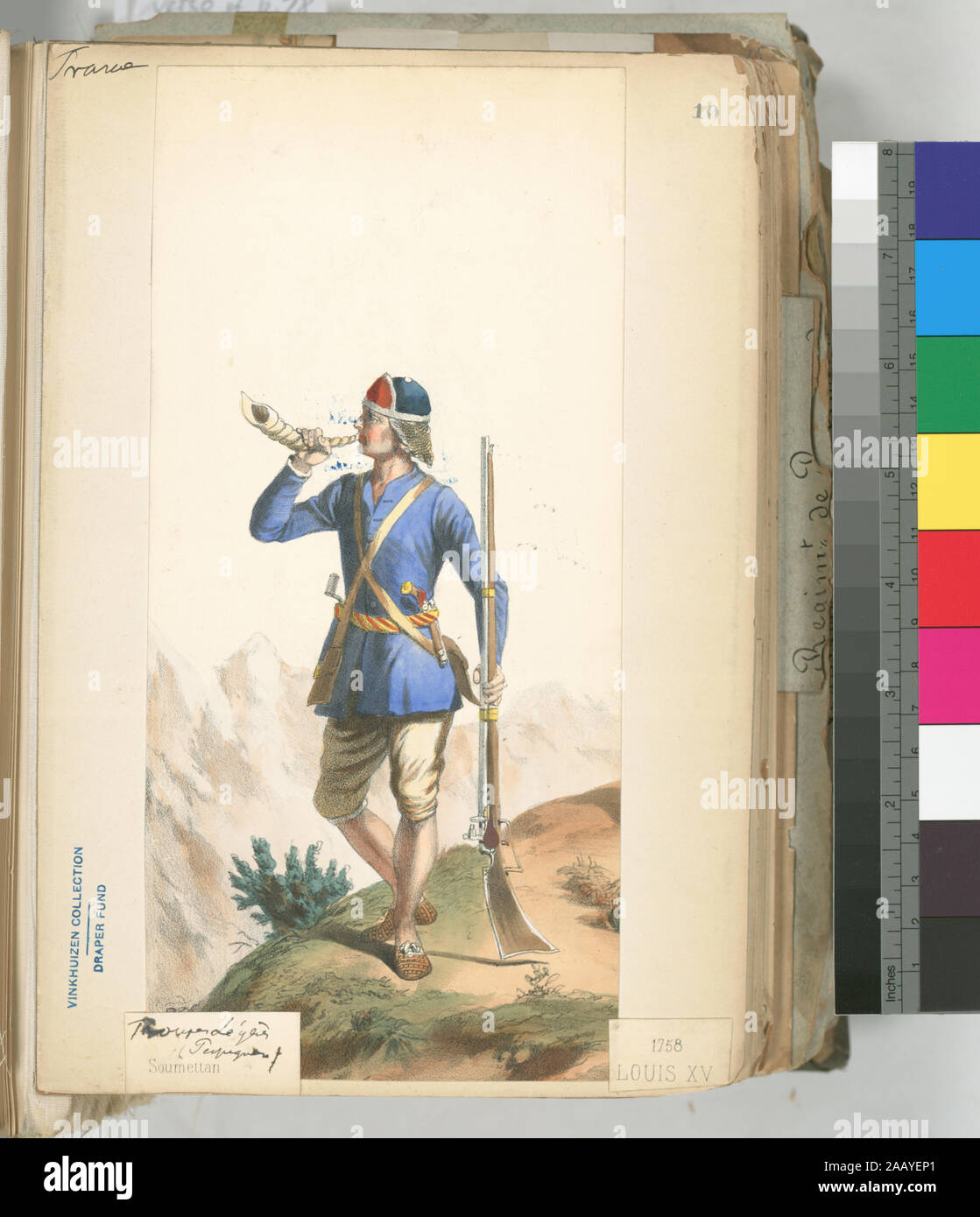 Soldier of France 1757-1760 Stock Photo - Alamy