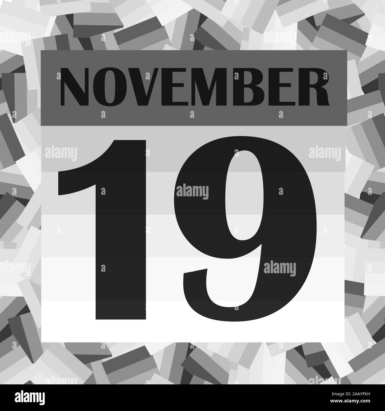 November 19 icon. For planning important day. Banner for holidays and ...