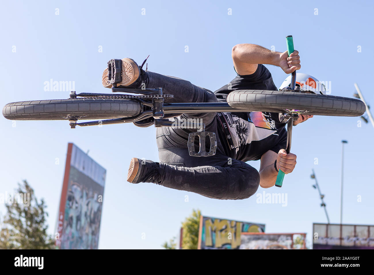 Bmx riding ramp hi-res stock photography and images - Alamy