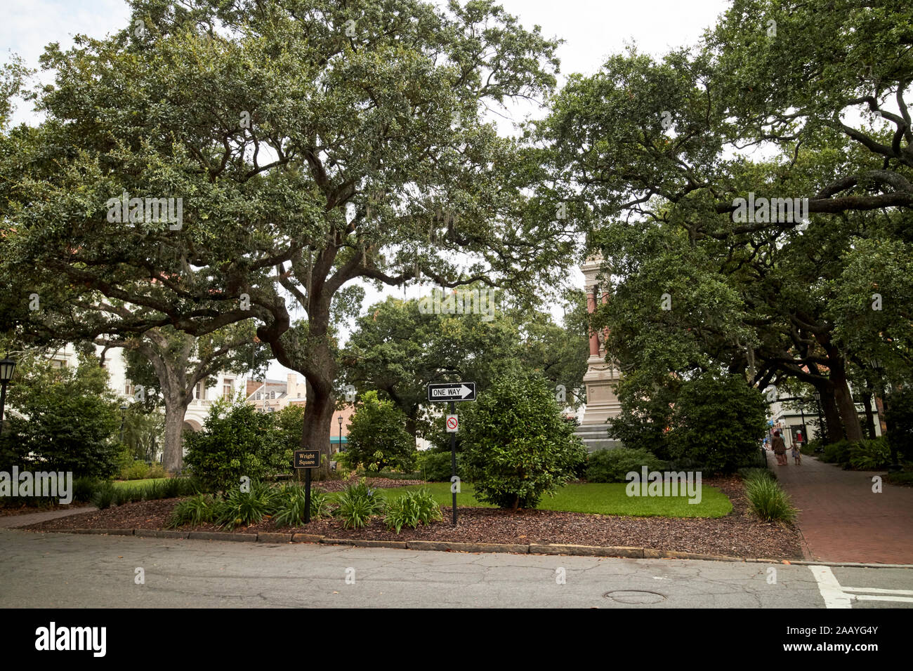 wright square savannah georgia usa Stock Photo - Alamy