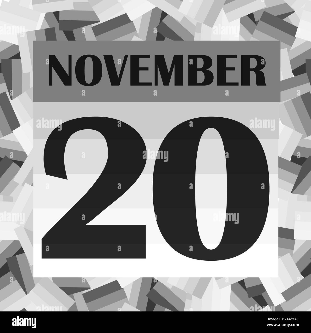 November 20 icon. For planning important day. Banner for holidays and ...