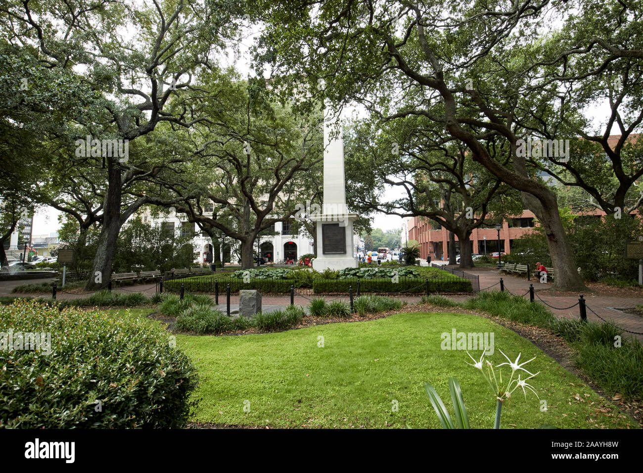 johnston square first of the squares in downtown historic district ...