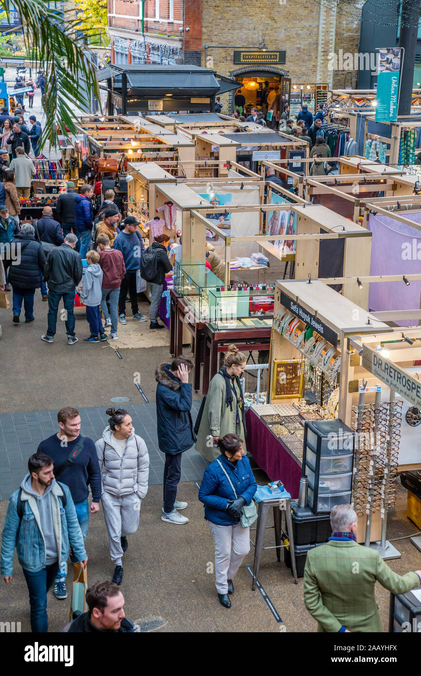 Spitalfields market in the east end of London, England Stock Photo - Alamy