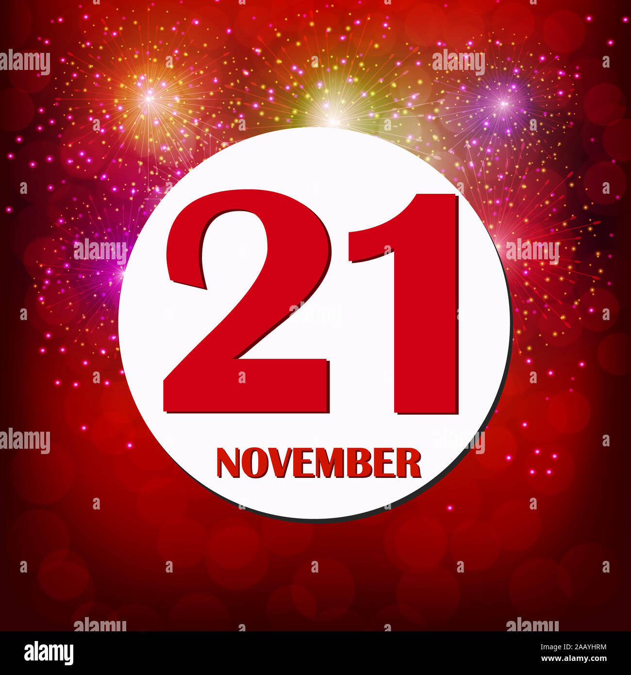 November 21 icon. For planning important day. Banner for holidays and ...