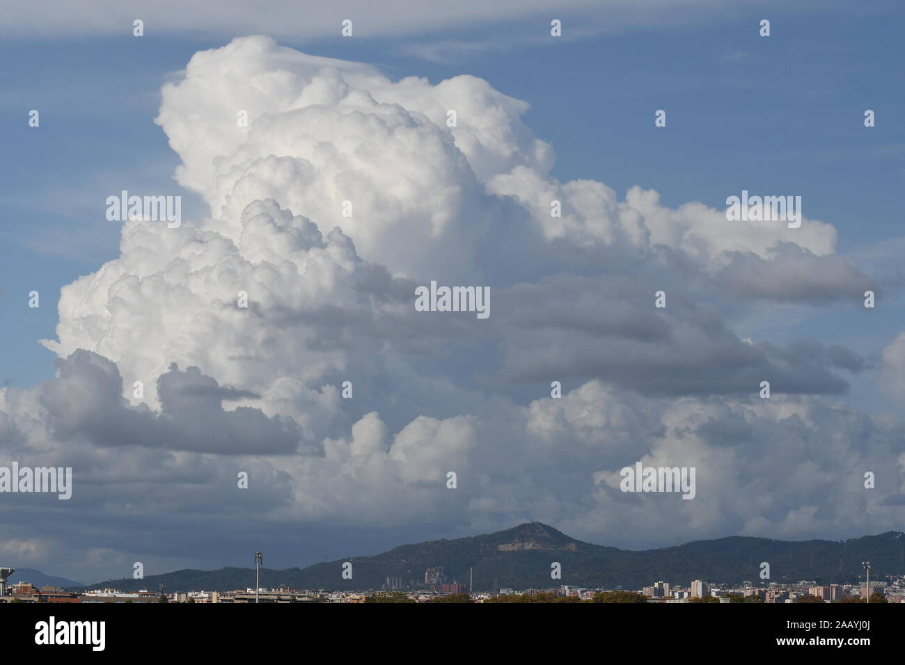 STORM CLOUDS NEAR BARCELONA, SPAIN Stock Photo - Alamy