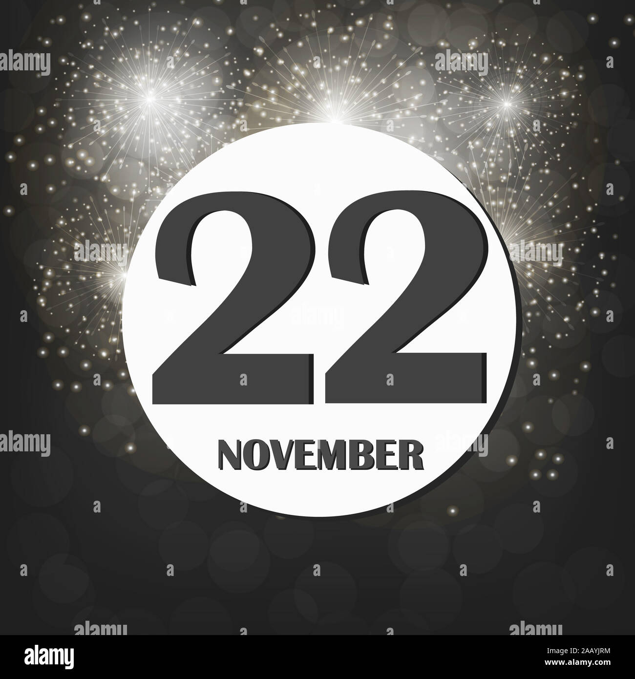 November 22 icon. For planning important day. Banner for holidays and ...