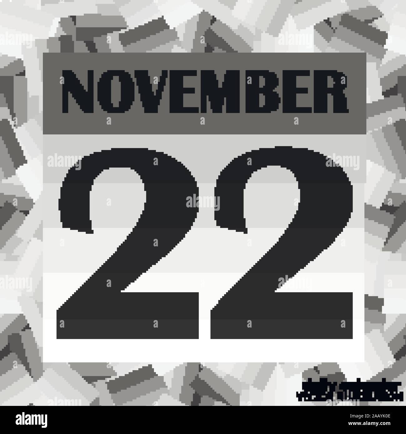 November 22 icon. For planning important day. Banner for holidays and ...