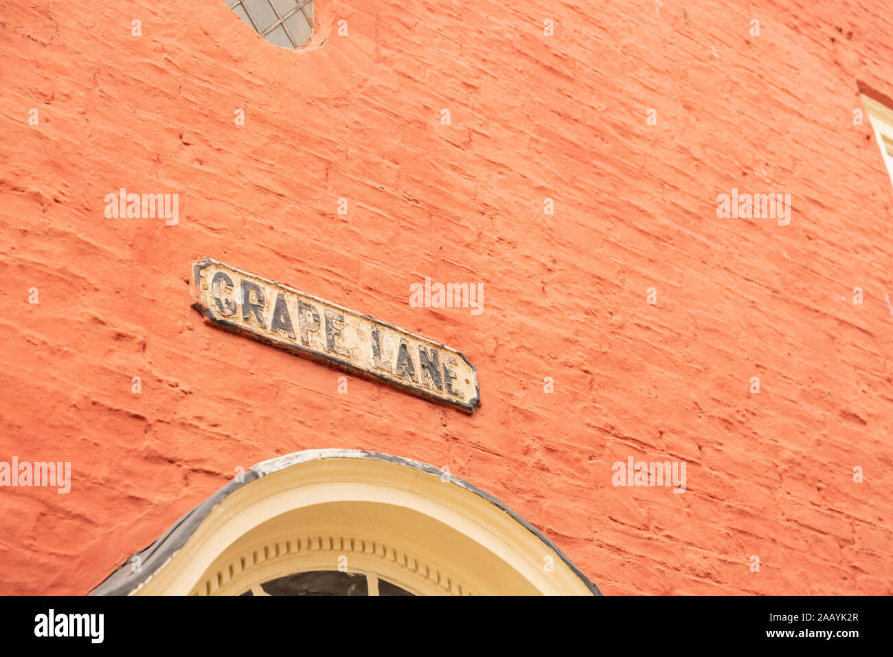 Grape Lane in Whiby Stock Photo - Alamy