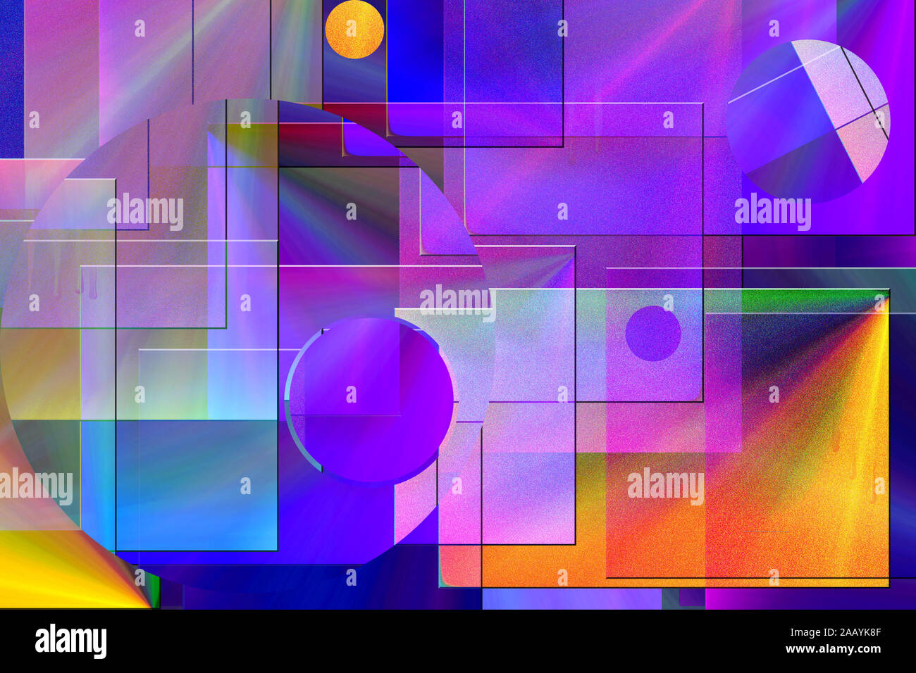 Geometric abstract. Vivid colors and gradients Stock Photo - Alamy