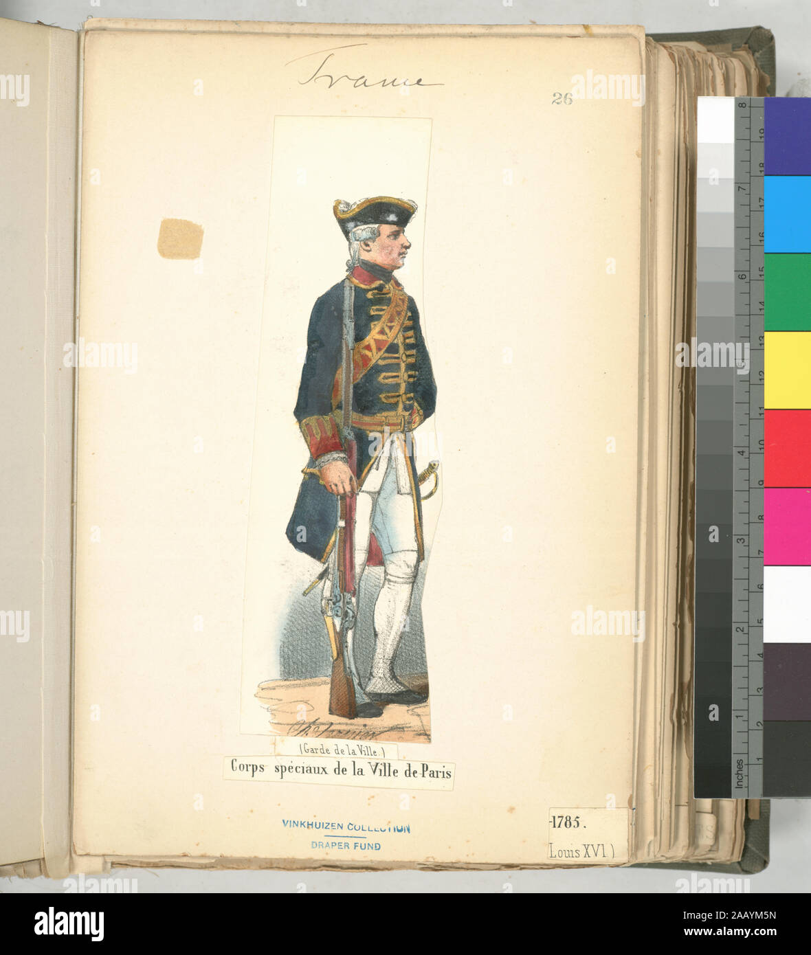 Soldier of France 1780-1786 Stock Photo - Alamy