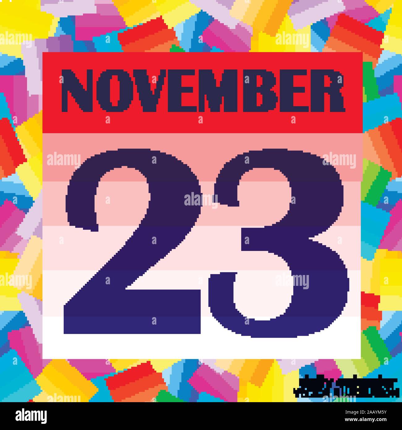 November 23 icon. For planning important day. Banner for holidays and ...