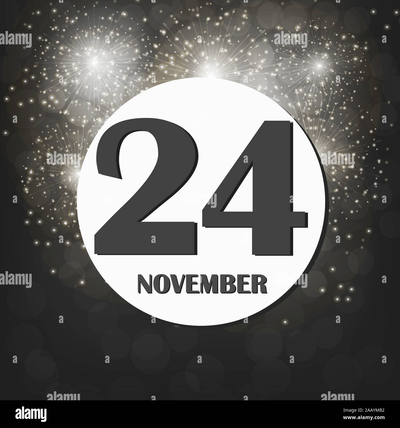 November 24 icon. For planning important day. Banner for holidays and ...