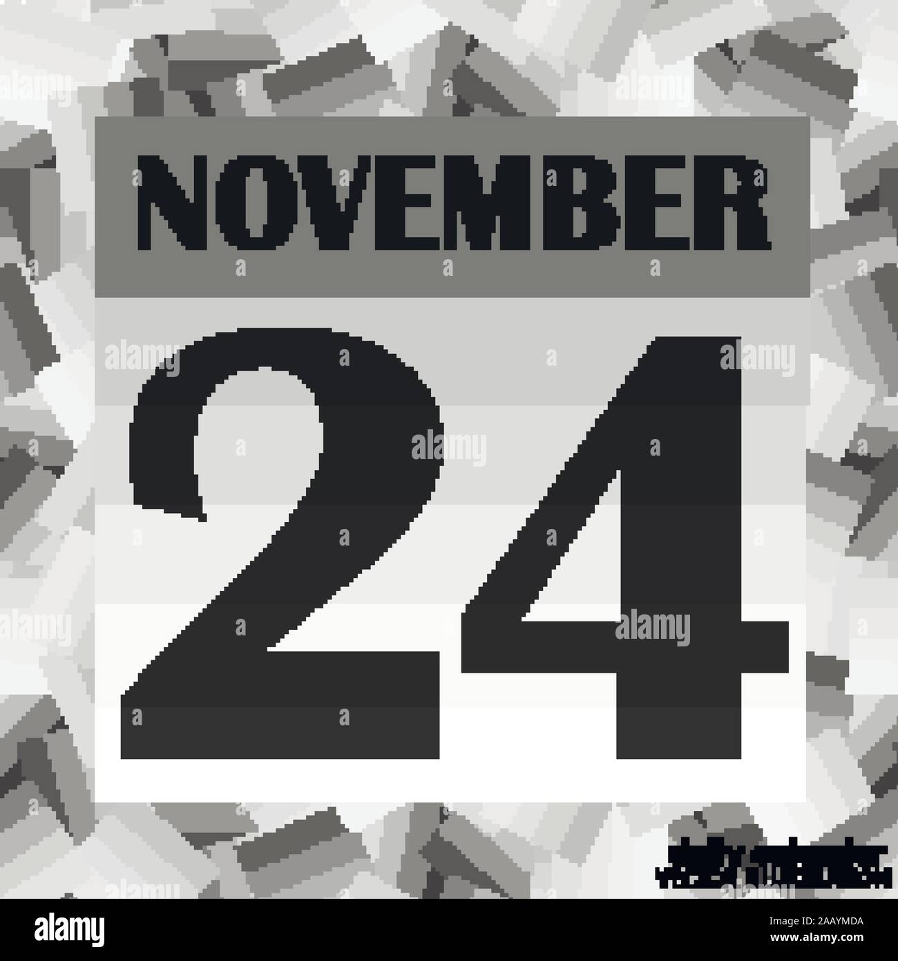 November 24 icon. For planning important day. Banner for holidays and ...