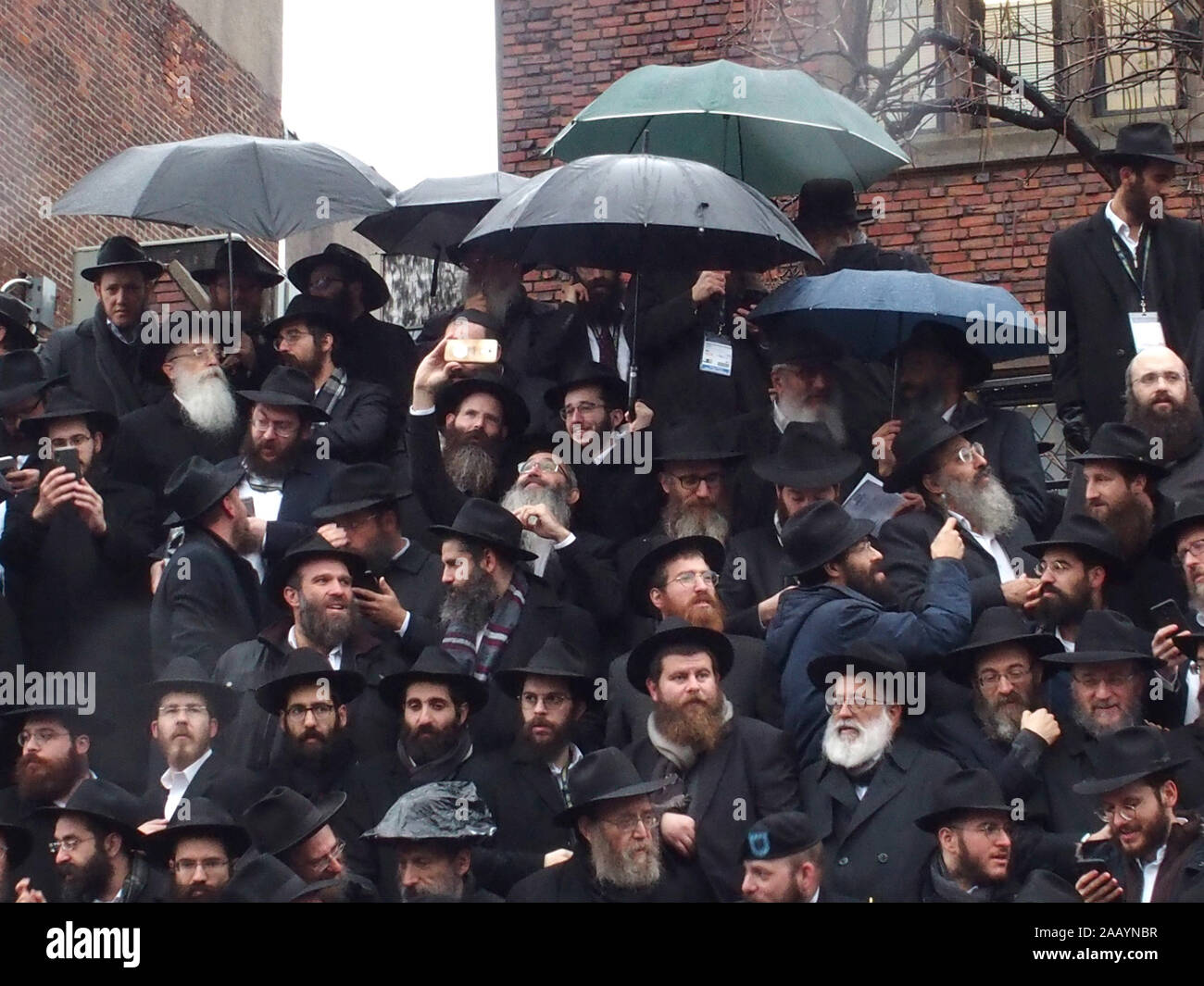 November 24, 2019, New York, New York, USA: Thousands of Rabbis pose ...