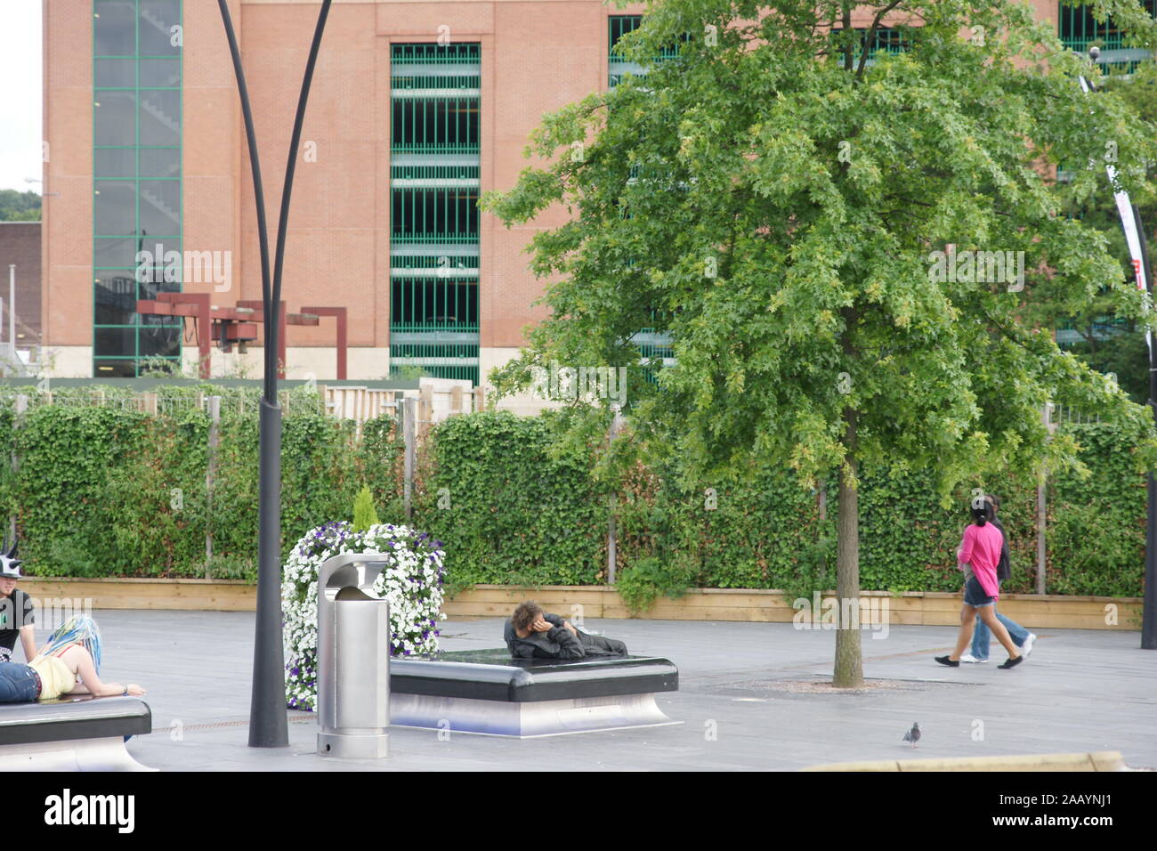 Sheaf Square, redevelopment, leisure area, Sheffield Stock Photo - Alamy