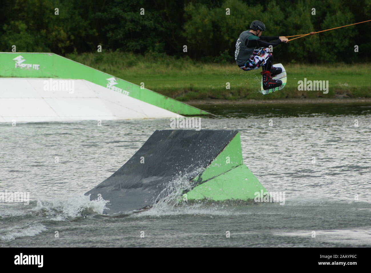 Waterski cable hi-res stock photography and images - Alamy