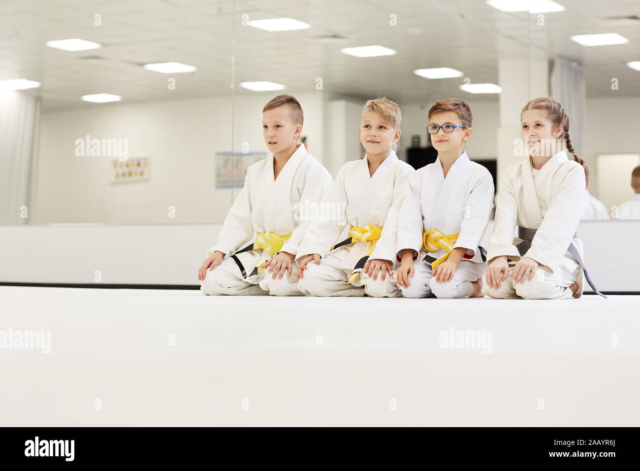 Child doing karate hi-res stock photography and images - Alamy