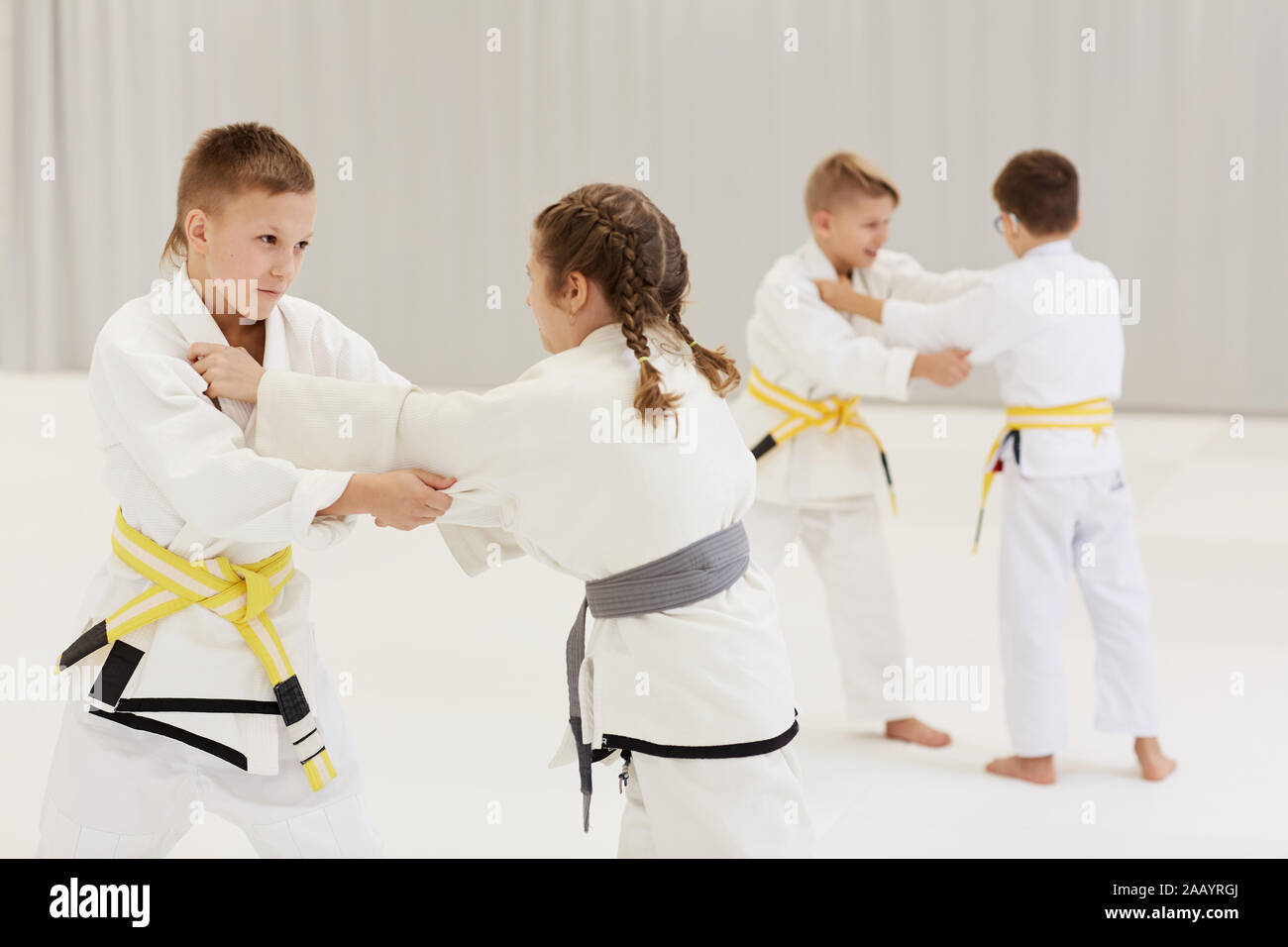 Children karate competition High Resolution Stock Photography and ...