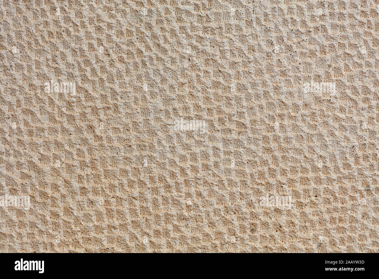 Beautiful uniform beige stone pattern on the wall of shell and stucco ...