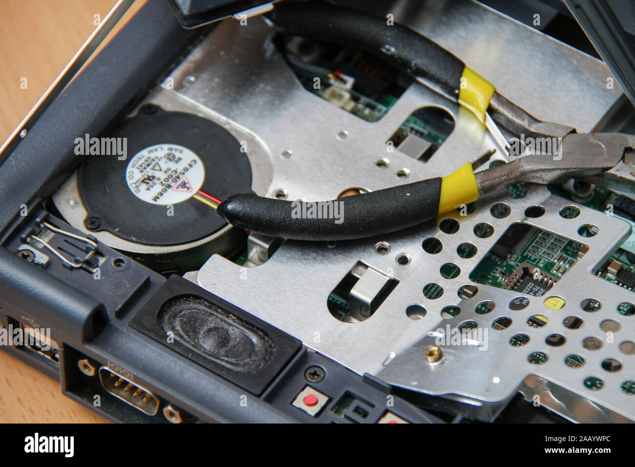 Photo of the Professional laptop repair Stock Photo - Alamy