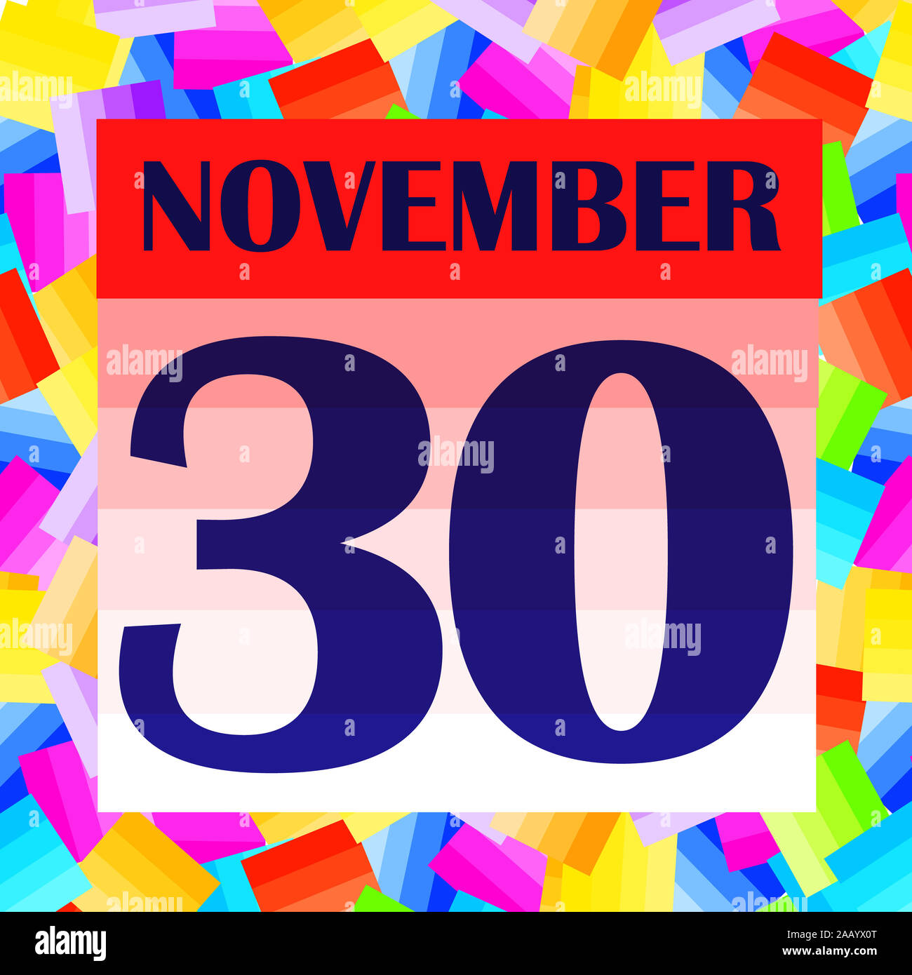 November 30 icon. For planning important day. Banner for holidays and ...