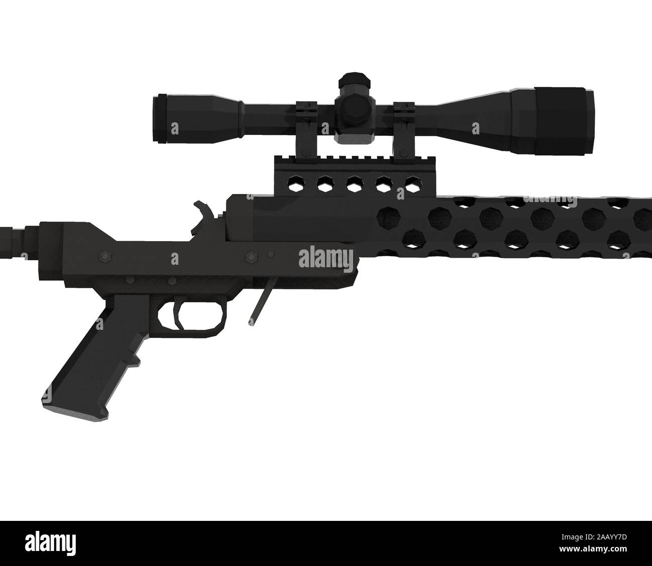 3d handgun weapon on solid background concept 3d side view 3d ...