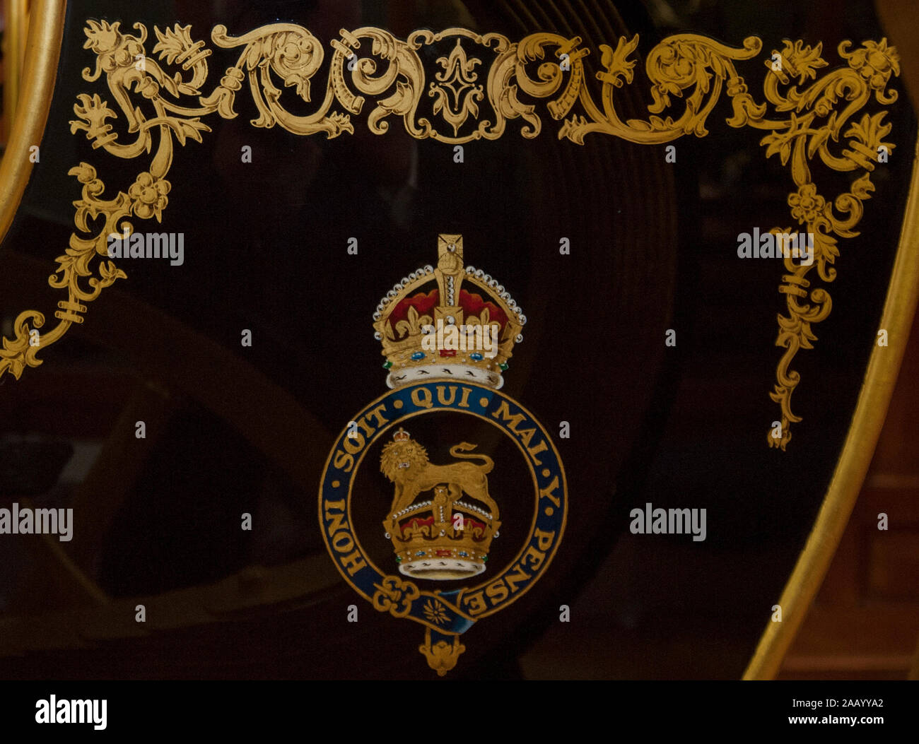 The new state coach Britannia, to be used for the first time by H.M ...