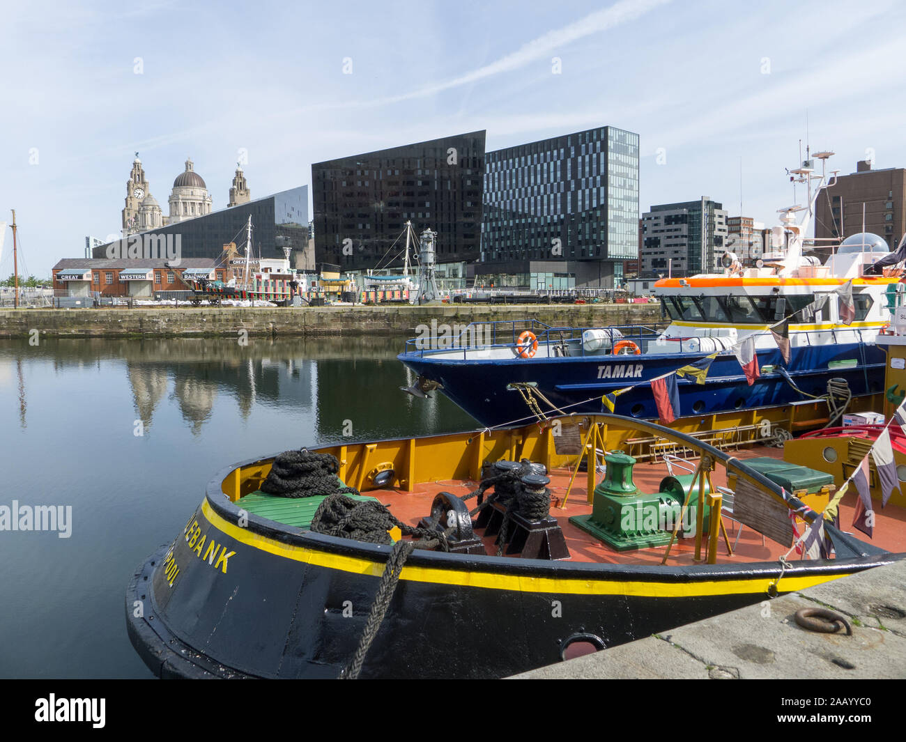 Tall ship at Liverpool waterfront Stock Photo - Alamy